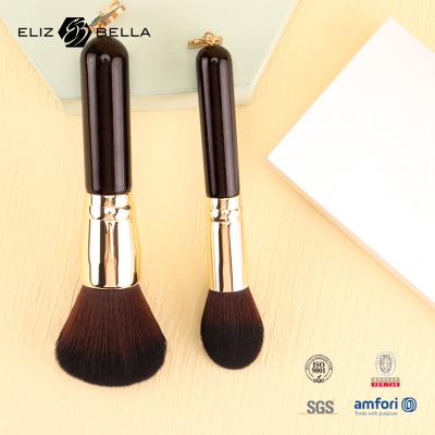China 5pcs aanpasbare reis make-up borstel set Houten handvat Aluminium Ferrule En 100% synthetisch haar Te koop