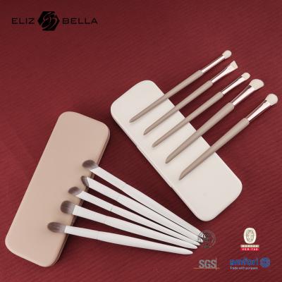 China Mini Travel  Makeup Brush Set – 5PCS Vegan & Cruelty-Free Cosmetic Brushes for Face & Eyes for sale