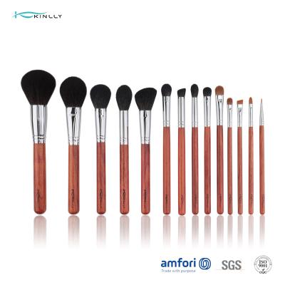 China 14pcs Natural Hair ISO9001 Cosmetic Brush Set for sale