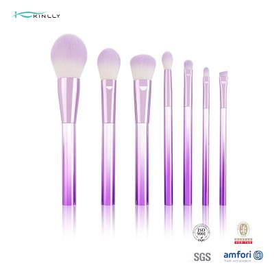 China Premium Synthetic Fiber Travel Makeup Brush Set 6pcs Smooth Touch Lint Free for sale