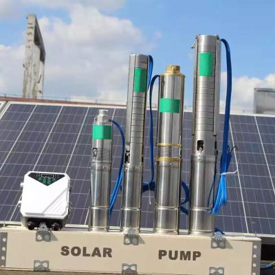 China Kit Solare Pompa Acqua Irrigazione Pozzo Dc 0.5hp Pompe Acqua Da Pozzo for sale