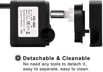 Cina pompa idraulica della fontana dello stagno del carro armato di pesce di 300L/h Mini Submersible Pump For Aquariums in vendita