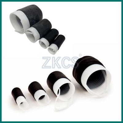 China Close-ended Epdm Cold Shrink End Cap positioned over the end of a wide range of cables for sale