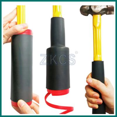 China Texture non slip, anti skid, cold shrink tube EPDM grip anti-slip tubing for hand tool protection for sale