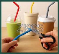 China Reusable Silicone Straw – Flexible, Cuttable, and Eco-Friendly Drinking Solution for sale