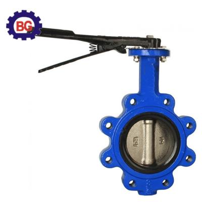 China Factory Direct Sale Handle Lever Full Lug Type Butterfly Valve for sale