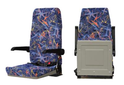 China Curved Back Folding Bus Seat , Coach Bus Seats Flame Retardant High Resilience for sale