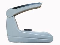 China Luxury Aluminum Armrest Adjustable Function Silver Black Color Push Button Operation for sale