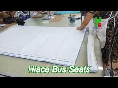 luxury toyota van hiace bus seats high density sponge material grey color