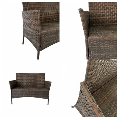 Cina Cina Fabbrica all'ingrosso Divano di Rattan Disegno impermeabile Divano Indoor Outdoor Divano Tavolo Poltrona Tavola da pranzo Settore di mobili ottomani in vendita