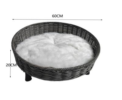 Cina Arredamento per animali da compagnia in rotino artificiale stile Morden Moda Pet Bed Indoor Dog Bed House Impermeabile in vendita