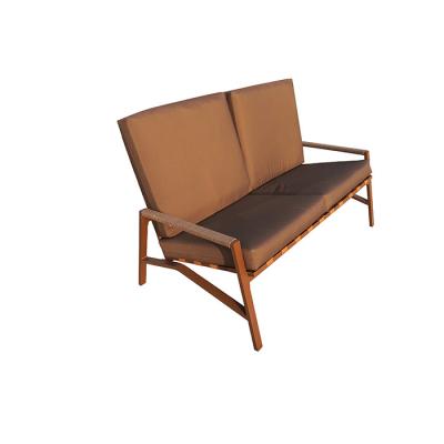 China Attractive Design Modern Sofa Set Furniture Luxury Teak Wood Outdoor Patio Garden Sofa Set With Cushion Furniture Set for sale