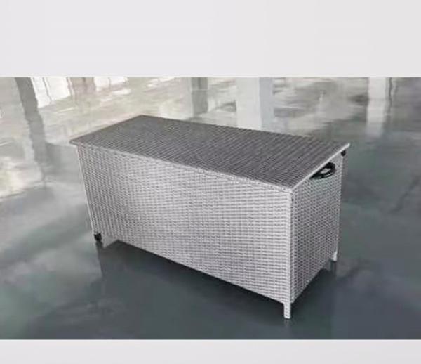 Casa Spazio interno ed esterno giardino cuscino portabagagli mobili di rotino Scatola di stoccaggio esterno Rattano tessuto impermeabile