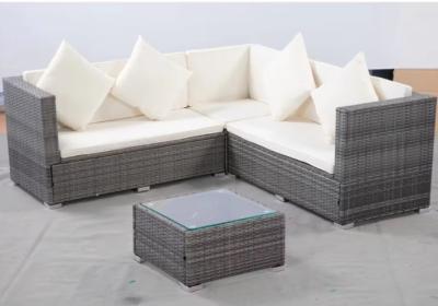 China Outdoor Wicker Rattan Sofa Set Rattan Chair Sectional Cushion Lawn Garden Furniture for sale