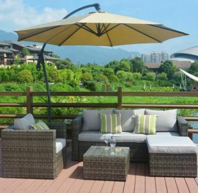 China 6Pcs Deep Seating Patio Wicker Outdoor Garden Furniture Rattan Sofa Couch for sale