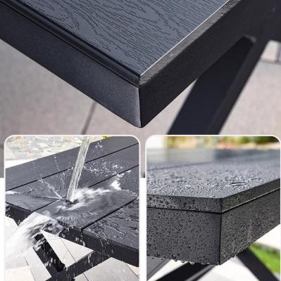 Cina Modern Cafe Shop Garden Sillas impermeabili De Comedor Appoggio per braccio in metallo Sedie in alluminio fuso Mobili per patio interno esterno in vendita