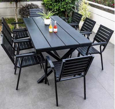 Cina Modern Cafe Shop Garden Sillas impermeabili De Comedor Appoggio per braccio in metallo Sedie in alluminio fuso Mobili per patio interno esterno in vendita
