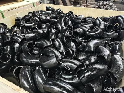 中国 炭素鋼の肘45パイプラインの取付けのための90度のバット溶接肘 販売のため