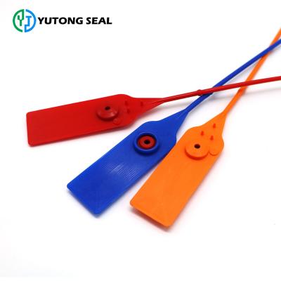 China Tamper proof pull tight container plastic seal tag for sale