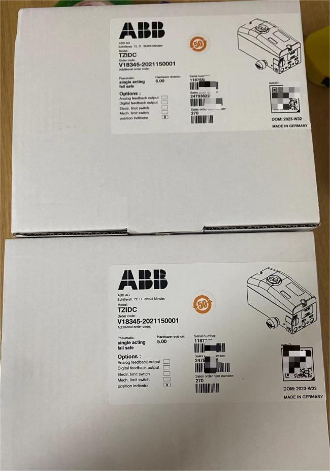 ABB TZIDC Digital Positioner V18345-2021150001