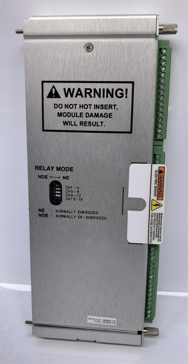 Bently Nevada 3500/33 16-Channel Relay Module installation example