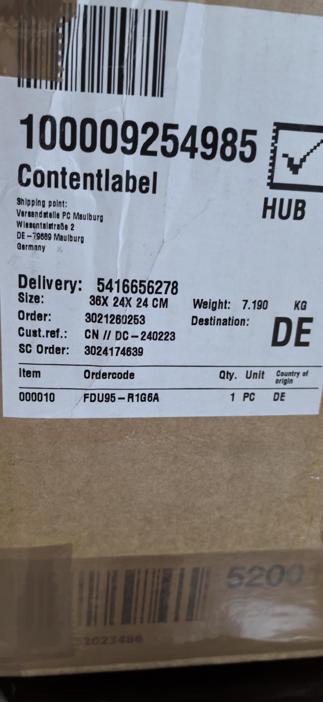 Endress+Hauser Prosonic FDU95 Ultrasonic Sensor