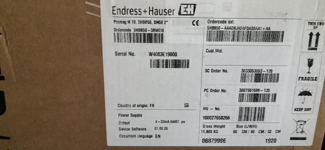 Endress+Hauser Proline Promag H 10 Electromagnetic Flowmeter
