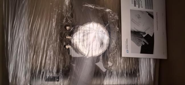 Close-up view of Promass F 300 Flowmeter display