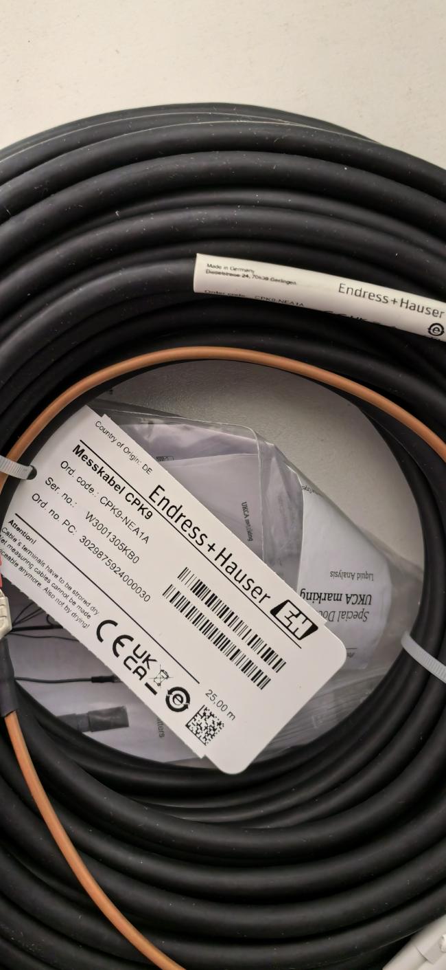 Endress+Hauser CPK9-NEA1A measuring cable side view