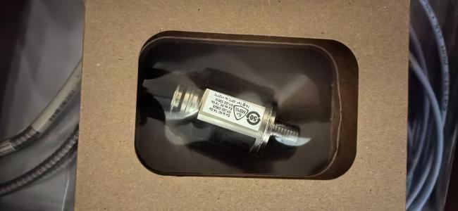 Close-up view of Bently Nevada Velomitor Piezo-velocity Sensor