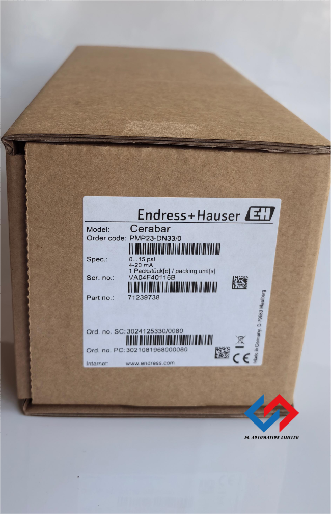 E+H Cerabar PMP23 Pressure Transmitter