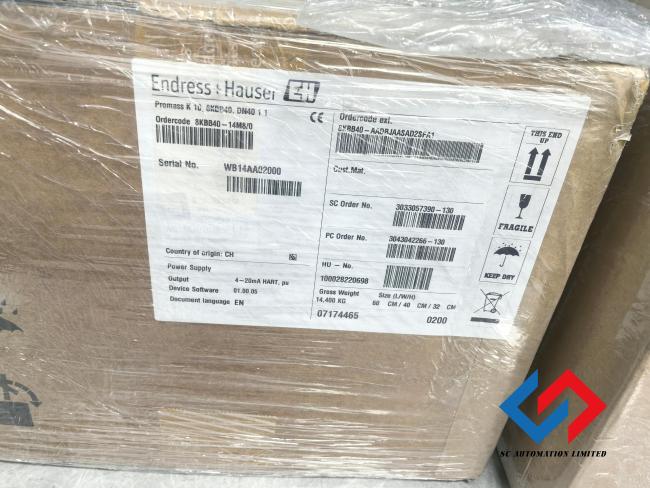 Endress Hauser Mass Flow Meter 8KBB40-14M8/0 with coated housing