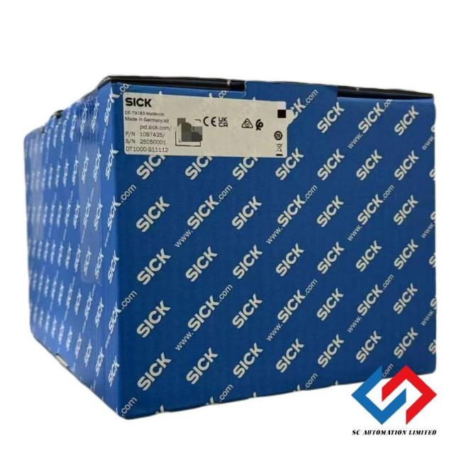 SICK DT1000-S11112 time-of-flight sensor in industrial application