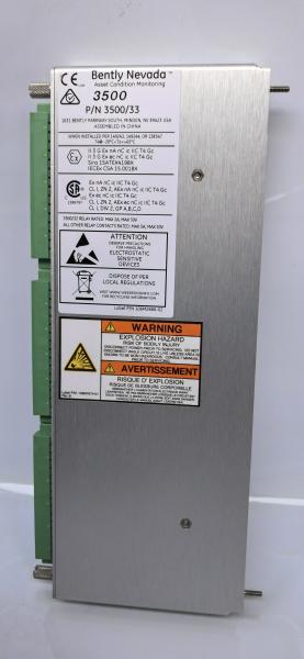 Quality Bently Nevada 3500/33 16 Channel Relay Module 5.8W SPDT 0.7 kg for sale