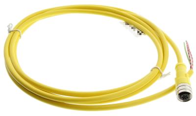 Cina Connettore femmina V12-G-YE10M-PVC 3Pin 4A IP68 per sensori P e F in vendita