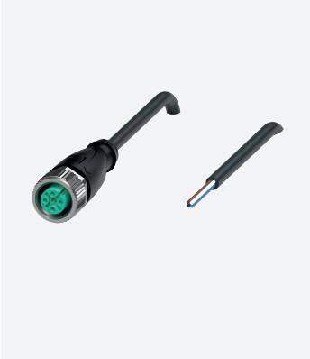 Cina Cavo a corda femmina M12 con codifica A, 4 pin, diritto, PUR, 10m in vendita