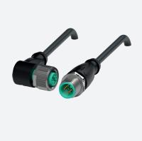Quality P+F M12 Angled 4-Pin PUR Cable 250V AC/DC for sale