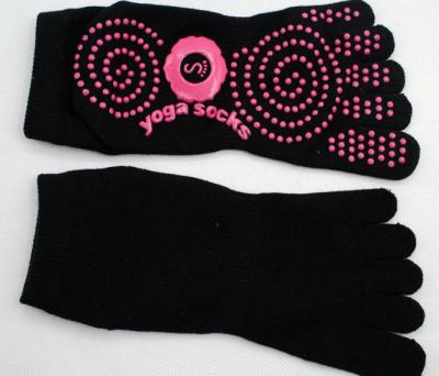 China non slip five toes yoga socks for sale