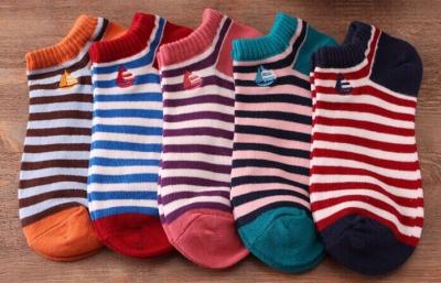 China red and white striped socks for sale