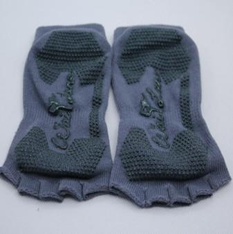 China half toe no-shows socks grip socks non-slip socks fitness yoga socks for sale