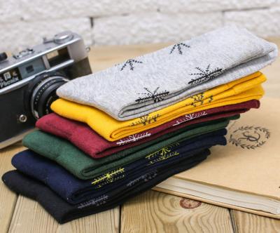 China Knee High Long Socks Combed Cotton for sale