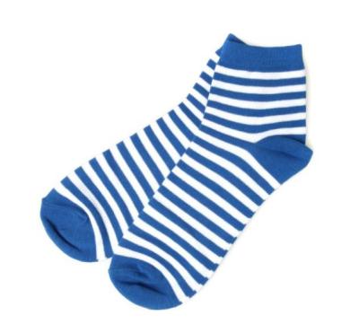 China custom stripe mens low cut ankle crew socks for sale