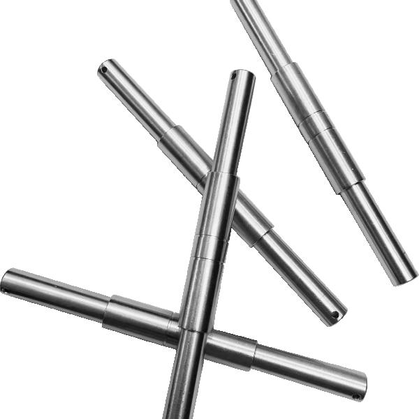 Quality Steel Shaft Cnc Machining Prototype With Heat Treatment 32-42HRC Stainless Steel Rod Part for sale