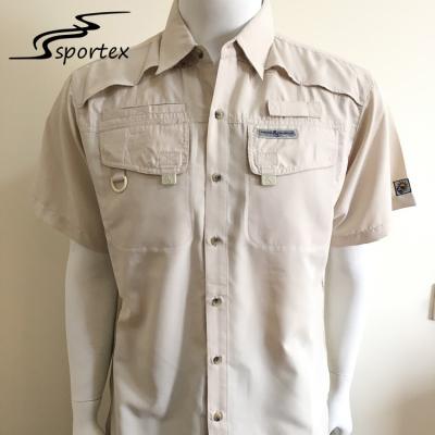 China Das Fischen-Hemden 100% Polyester Ripstop-Männer wasserdicht für Sommer zu verkaufen