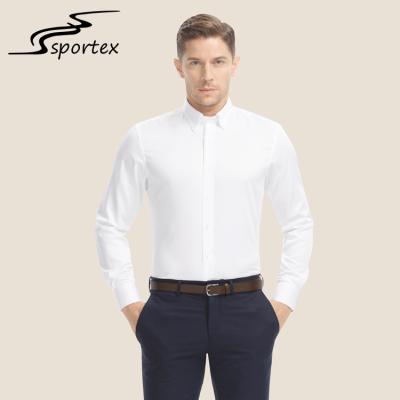 China Kundenspezifische Farbmännliche formale Hemd-langärmlige Art-Satin-Gewebe-Art XS - 2XL zu verkaufen