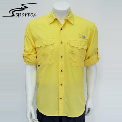 China Pocket Type Casual Outdoor Clothing Back Breathable Design Slim Casual Shirts for sale