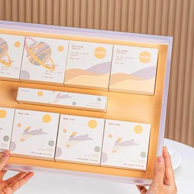 Cina Arancio carta i contenitori di regalo pieghevoli con l'imballaggio per alimenti del Inserter del nastro in vendita