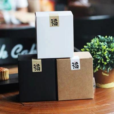 Cina Scatola ondulata e flauto di carta nera di Kraft con l'imballaggio trasparente del regalo della frutta della finestra della maniglia in vendita
