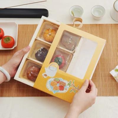Cina Gialli carta i contenitori di regalo pieghevoli con il Inserter della carta del nastro per l'imballaggio per alimenti in vendita