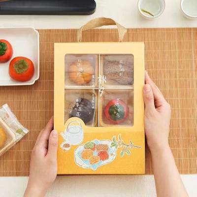 Cina Gialli carta i contenitori di regalo pieghevoli con il Inserter della carta del nastro per l'imballaggio per alimenti in vendita